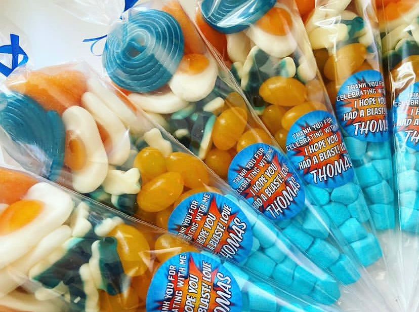 Blue & Orange Sweet Cones (Nerf Inspired) – The Sweet Cone Company