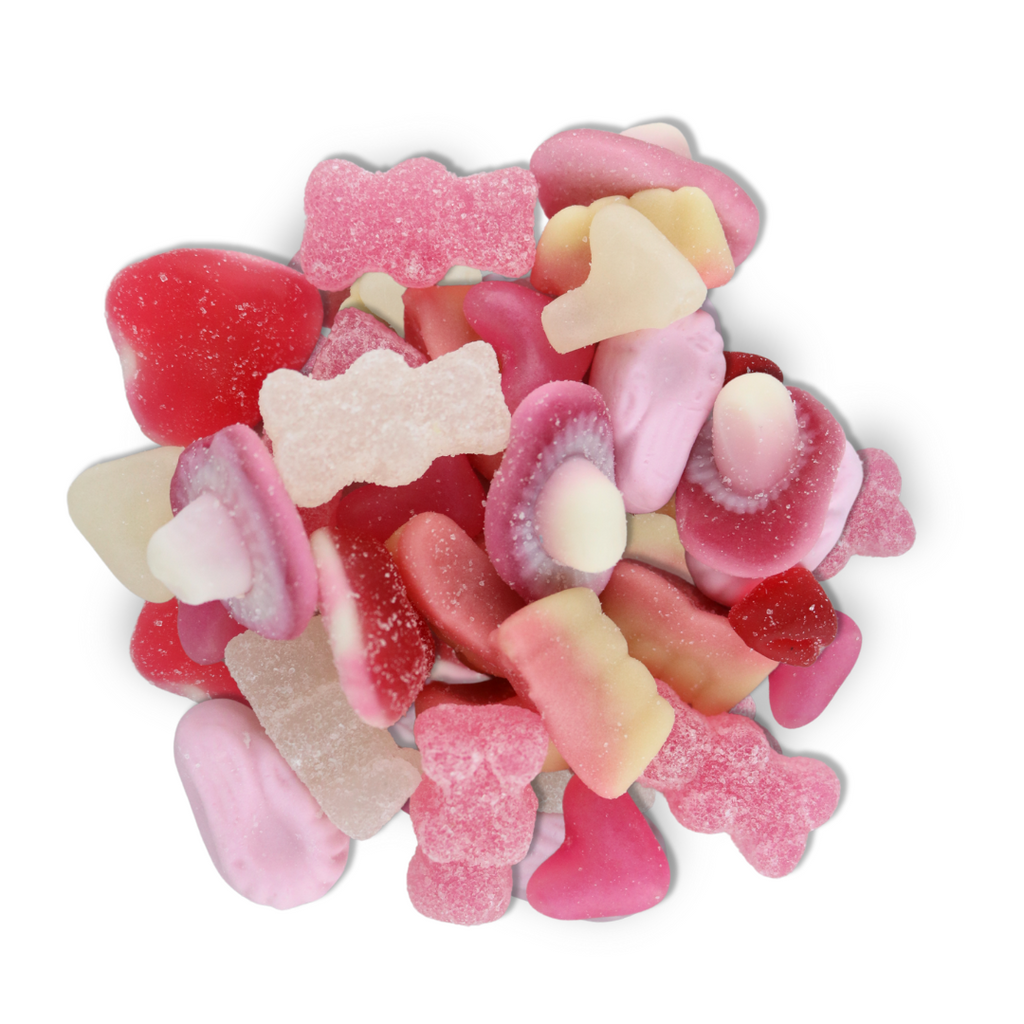 1kg Bulk Mixed Pink Sweets – The Sweet Cone Company