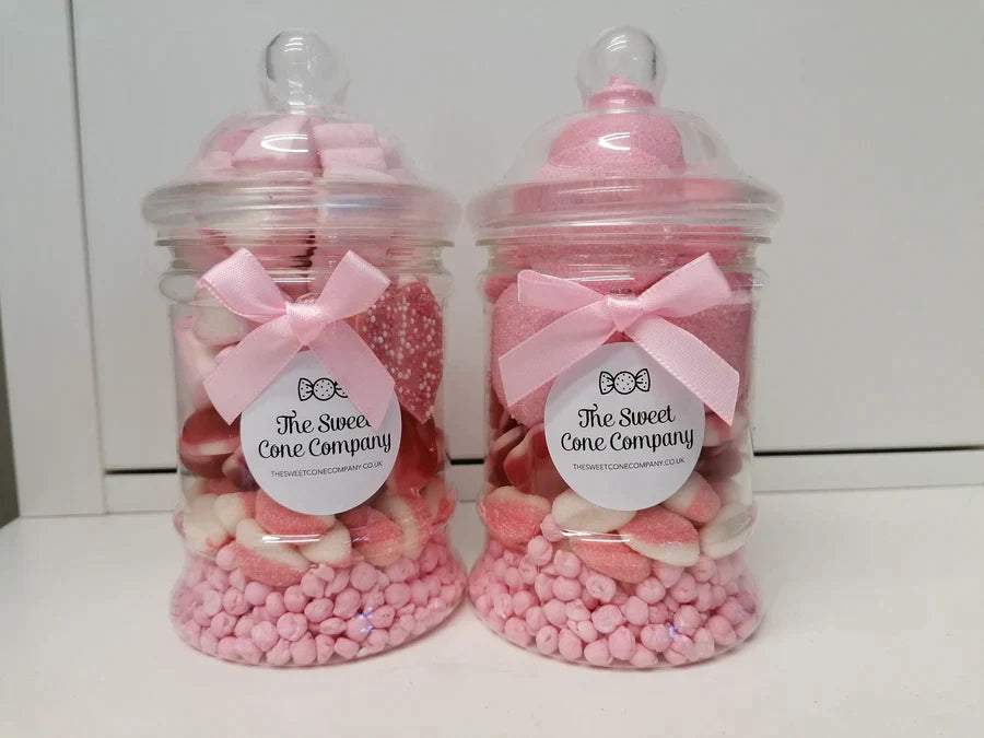 Pretty Pink Sweet Jar – The Sweet Cone Company