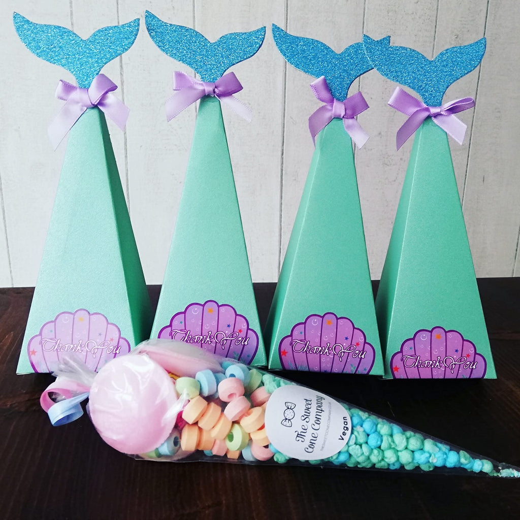 Mermaid Sweet Cone Filled Party Boxes – The Sweet Cone Company