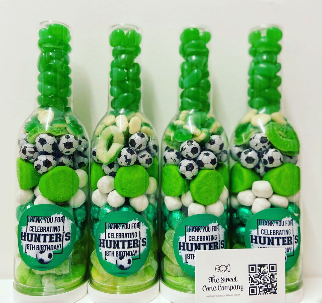 Football Themed Sweet & Chocolate Filled Bottle – The Sweet Cone Company