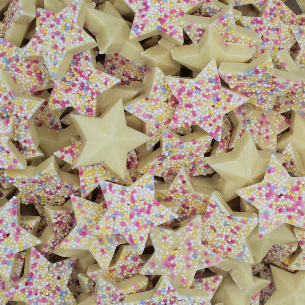 White Chocolate Stars - VEGETARIAN – The Sweet Cone Company