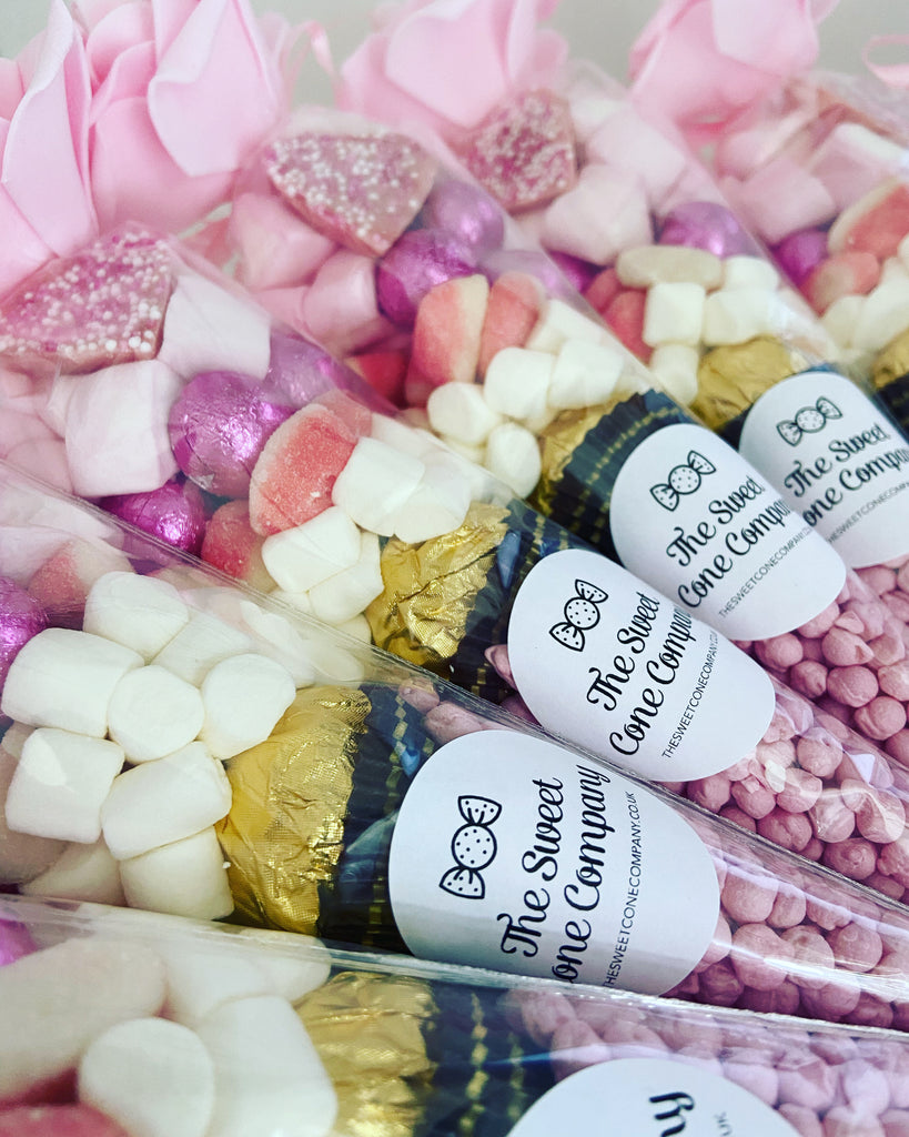 Large Luxury Sweet Cone - Pink and Gold Ferrero Rocher – The Sweet Cone ...